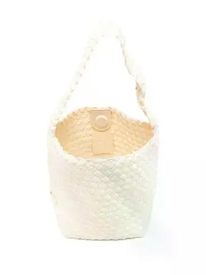 NAGHEDI Small Nomad Hobo Woven Tote Bag - Neutrals