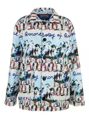 ALESSANDRO ENRIQUEZ Printed Buttoned Jacket