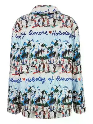 ALESSANDRO ENRIQUEZ Printed Buttoned Jacket