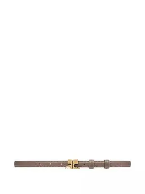 COURREGES Courrèges Buckle Leather Belt Grey