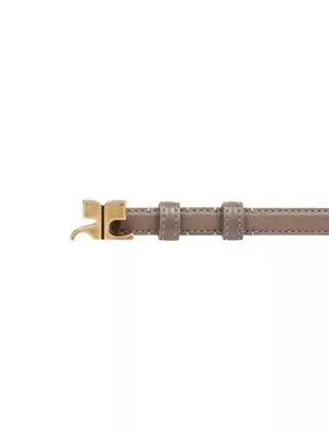 COURREGES Buckle Leather Belt - Grey