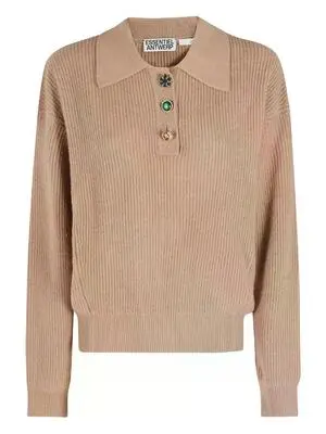 Essentiel Antwerp Button-fastening Collared Polo Sweater