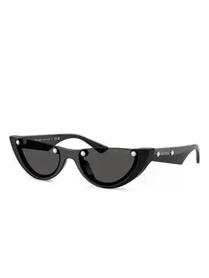 JIMMY CHOO Studded Geometric-frame Sunglasses