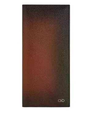 FERRAGAMO Gancini Logo-plaque Wallet Brown