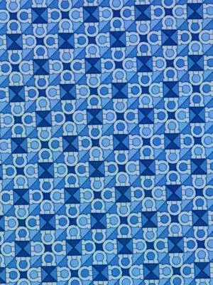 FERRAGAMO Square Logo-print Silk Tie