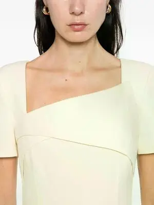 Roland Mouret Square-neck Twisted Maxi Dress