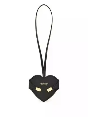 FERRAGAMO Hug Heart Mirror Charm - Black