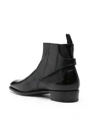 John Lobb Side-buckle Polished Leather Boots