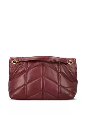 Saint Laurent Small Quilted Puffer Shoulder Bag - Red