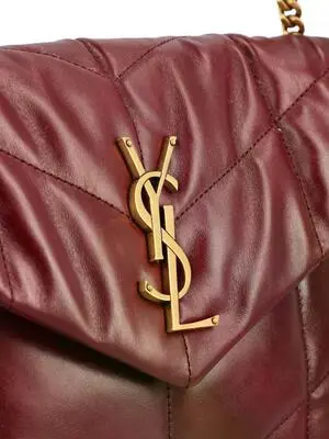 Saint Laurent Small Quilted Puffer Shoulder Bag - Red