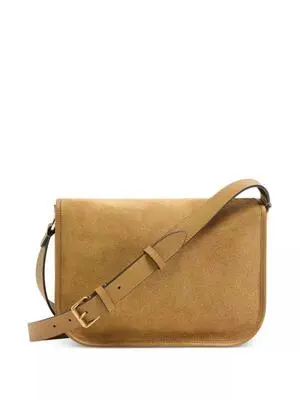 Valentino Garavani Antibes Suede Buckle Crossbody Bag
