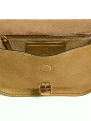 Valentino Garavani Antibes Suede Buckle Crossbody Bag
