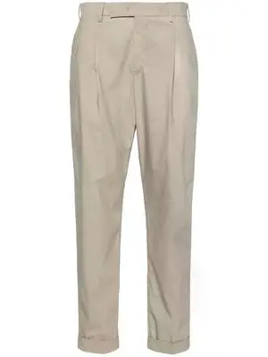PT TORINO Mid-rise Chino Trousers With Feather Charm