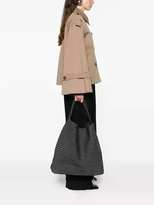 NAGHEDI Large Nomad Woven Tote Bag - Black