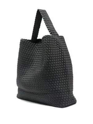 NAGHEDI Large Nomad Woven Tote Bag - Black