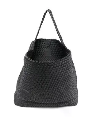 NAGHEDI Large Nomad Woven Tote Bag - Black