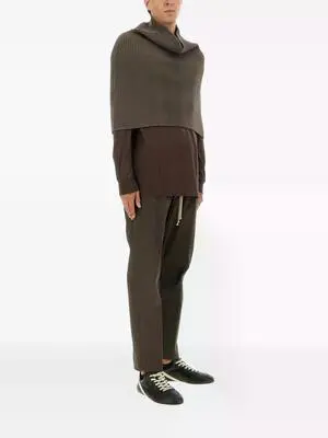 Rick Owens Ribbed Knit Scarf