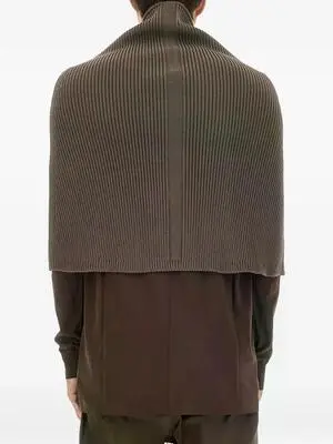 Rick Owens Ribbed Knit Scarf