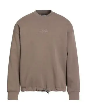 Emporio Armani Sweatshirt In Light Cotton, Polyester, And Elastane