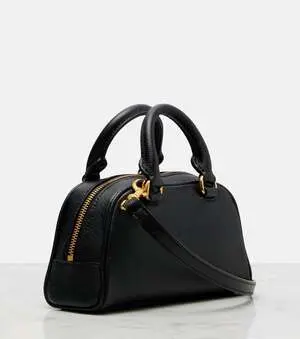 Valentino Garavani Vlogo Leather Tote - Black