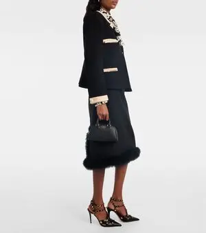 Valentino Garavani Vlogo Leather Tote