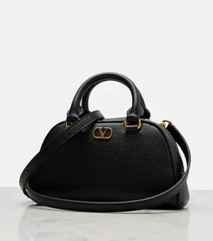 Valentino Garavani Vlogo Leather Tote