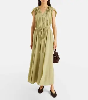 Polo Ralph Lauren Pleated Midi Dress