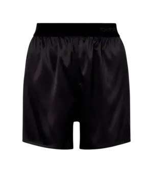 TOM FORD High-rise Silk-blend Satin Shorts - Black