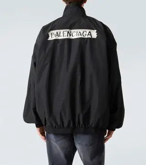 Balenciaga Masking Tape Cotton-blend Track Jacket