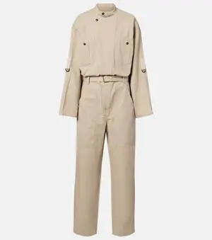 MARANT ETOILE Nessime Cotton And Linen Jumpsuit - Beige