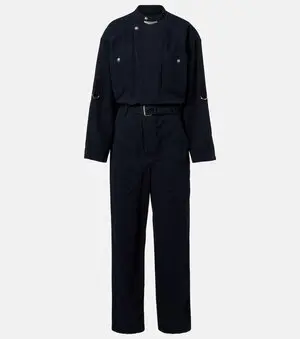 MARANT ETOILE Nessime Cotton And Linen Jumpsuit - Black