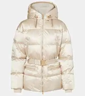 Bogner Lyra Belted Down Ski Jacket - Beige