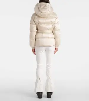 Bogner Lyra Belted Down Ski Jacket - Beige