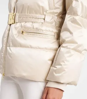 Bogner Lyra Belted Down Ski Jacket - Beige