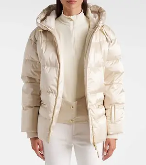 Bogner Lyra Belted Down Ski Jacket - Beige