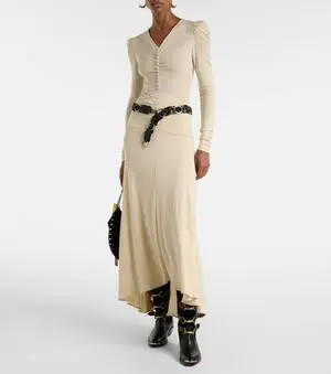 Isabel Marant Étoile Nejma Gathered Midi Dress - Beige