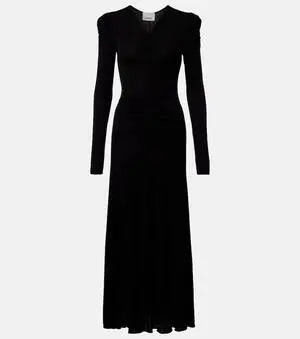Isabel Marant Étoile Nejma Gathered Midi Dress - Black