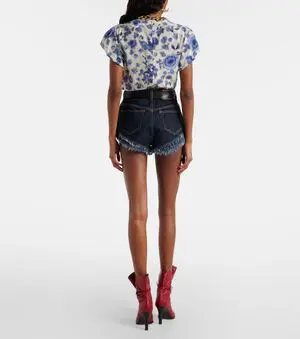 Isabel Marant Étoile Eneidala Denim Shorts - Blue