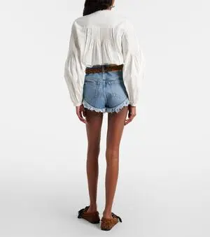 Isabel Marant Étoile Eneidala Denim Shorts - Blue