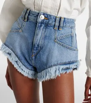 Isabel Marant Étoile Eneidala Denim Shorts - Blue