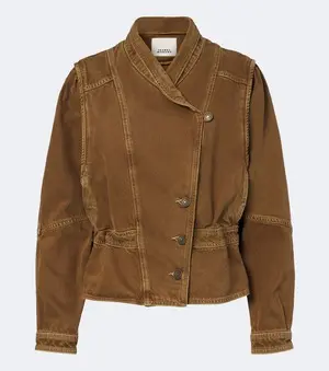 Isabel Marant Étoile Dolie Denim Jacket Brown