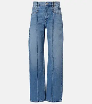 Isabel Marant Étoile Drolane High-rise Straight Jeans - Blue