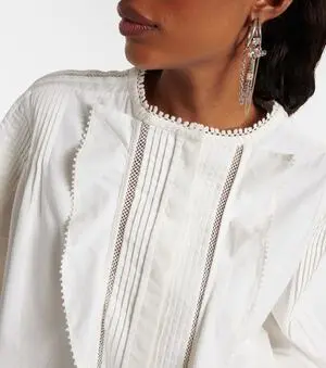 Isabel Marant Étoile Cubraly Ruffled Cotton Blouse - White