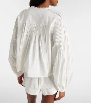 Isabel Marant Étoile Cubraly Ruffled Cotton Blouse - White