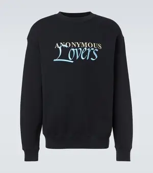 JW Anderson Anonymous Lovers Embroidered Sweatshirt - Black