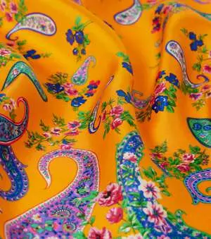 Etro Rigoletto Paisley Silk Scarf