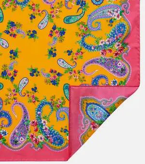 Etro Rigoletto Paisley Silk Scarf