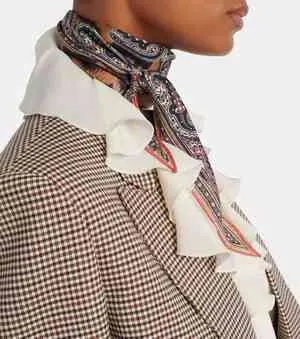 Etro Rombetto Leopard-print Silk Scarf - Multicoloured