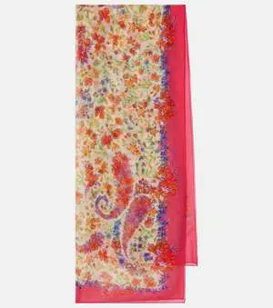 Etro Paisley Silk Scarf - Multicoloured