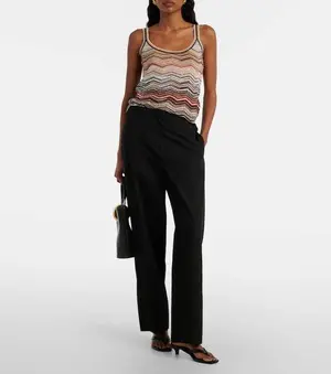Missoni Zigzag Sequined Lamé Top - Multicoloured